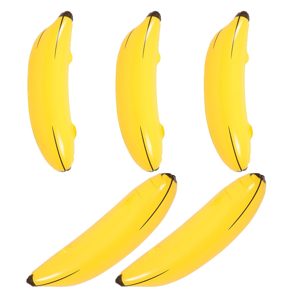 5pcs Party Banana Decorations Banana Inflatable Playthings Banana Pool ...
