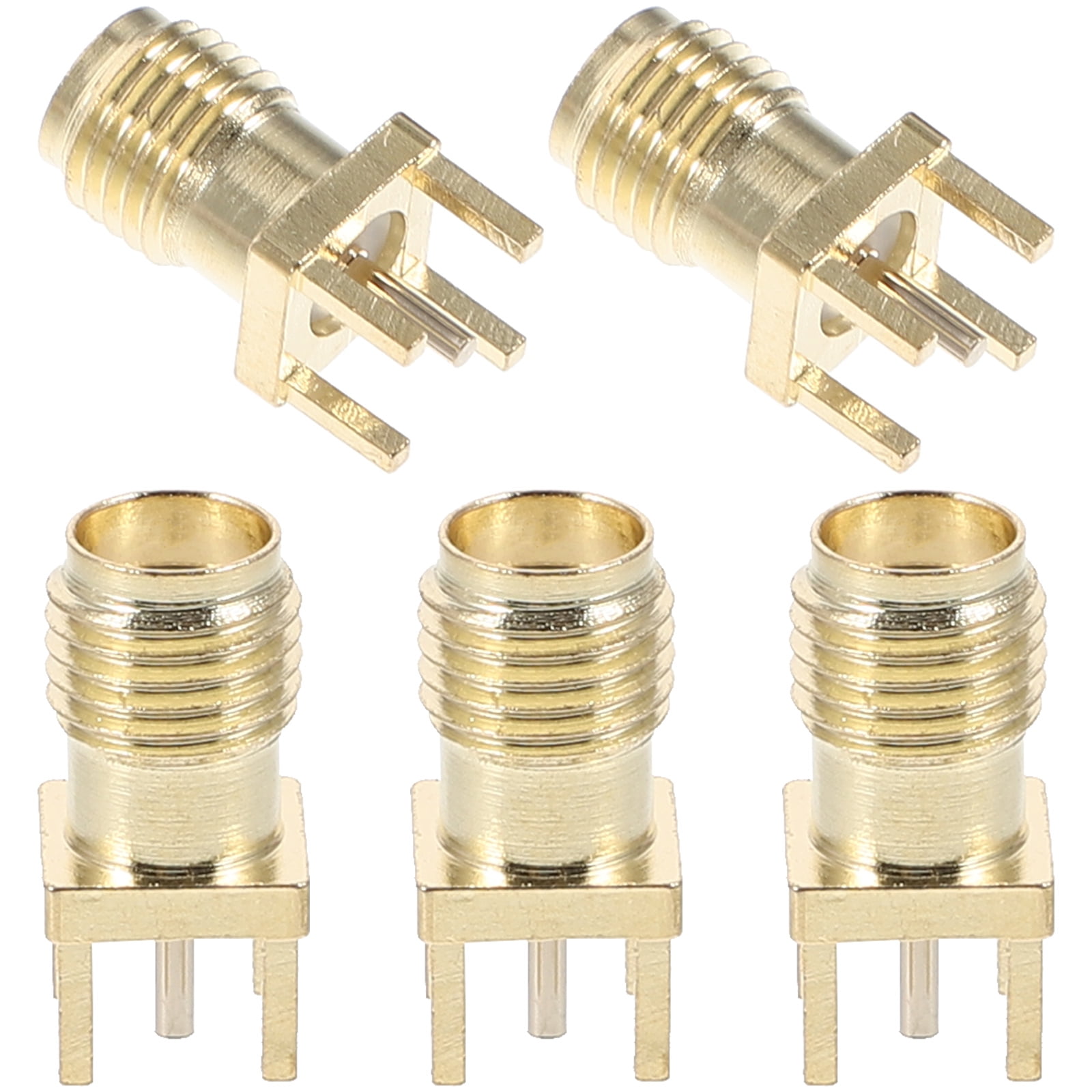 5pcs Pcb Edge Mount Solder Adapter Straight Coaxial Connector Edge ...