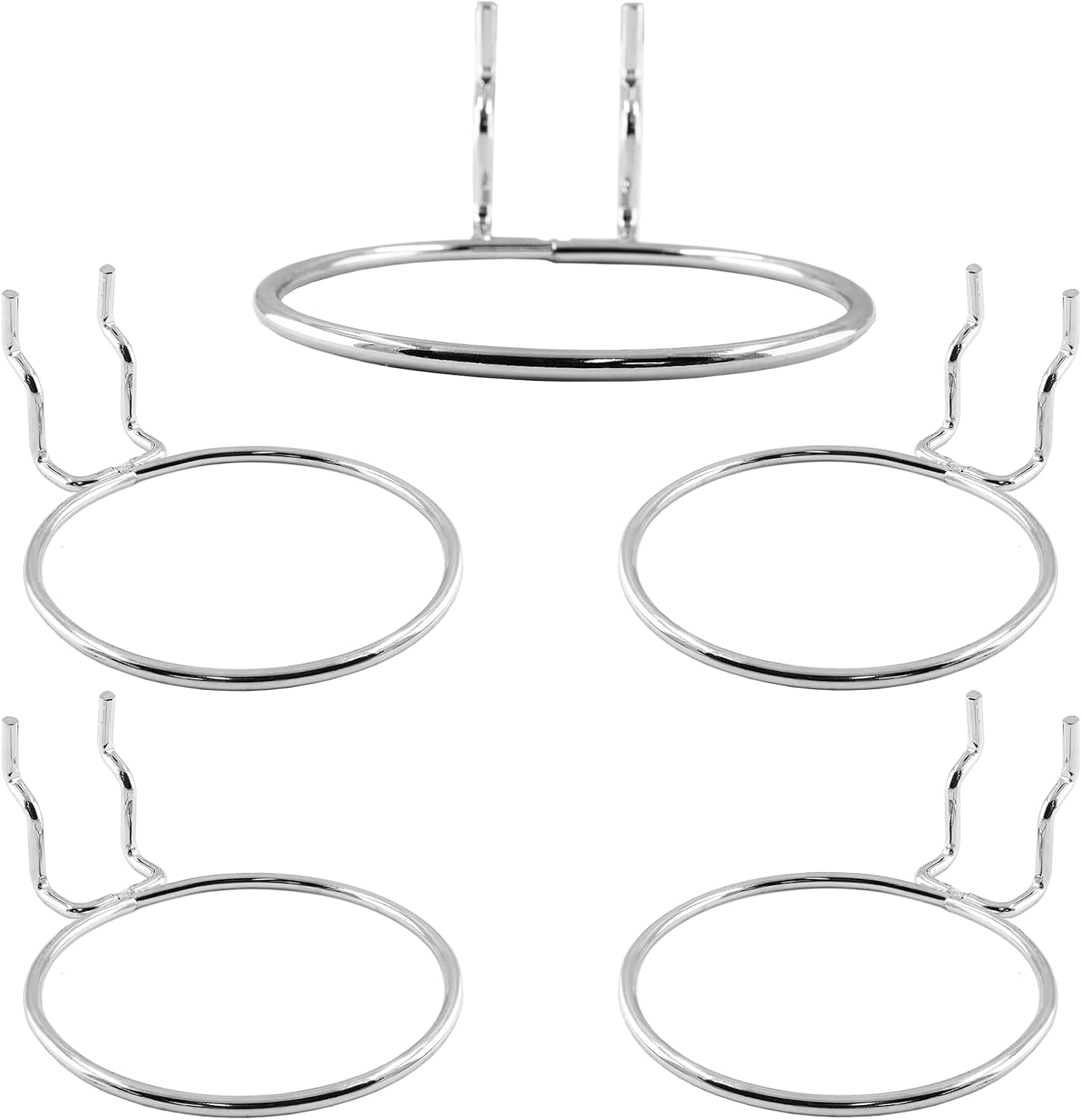 5pcs Pegboard Hooks, Stainless Steel Ring Style Pegboard Cup Holder for ...