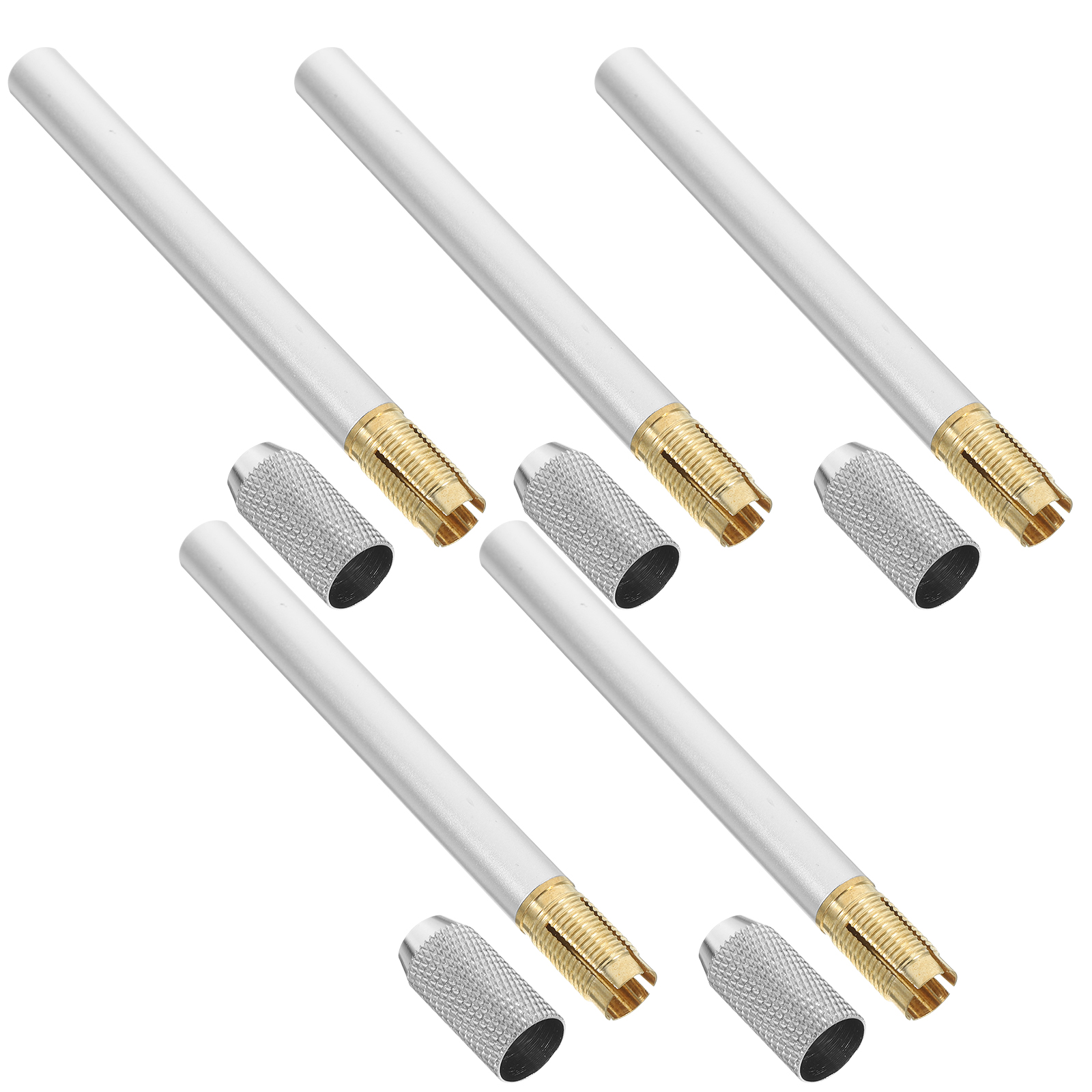 5pcs Pencil Extender Stainless Steel Crayon Extension Tool School ...