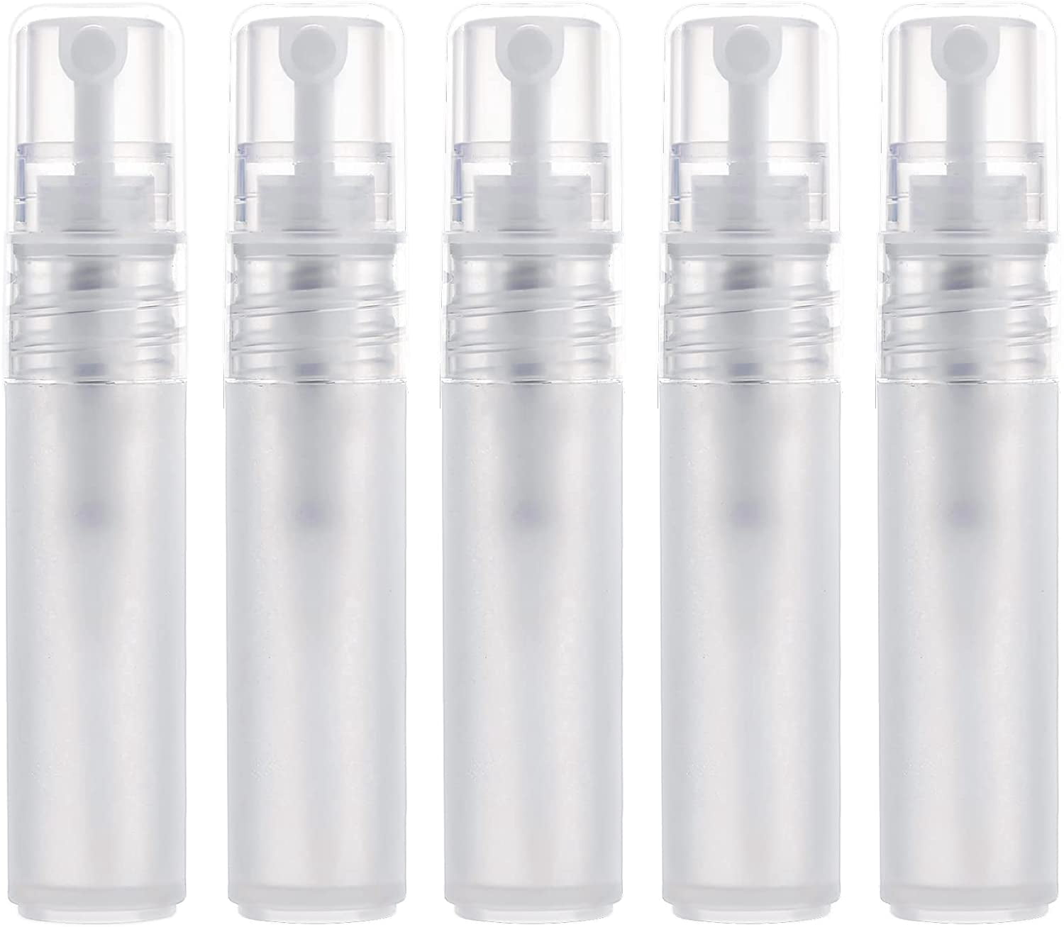 5pcs Perfume Atomizers Refillable, Plastic Spray Bottles for Travel ...