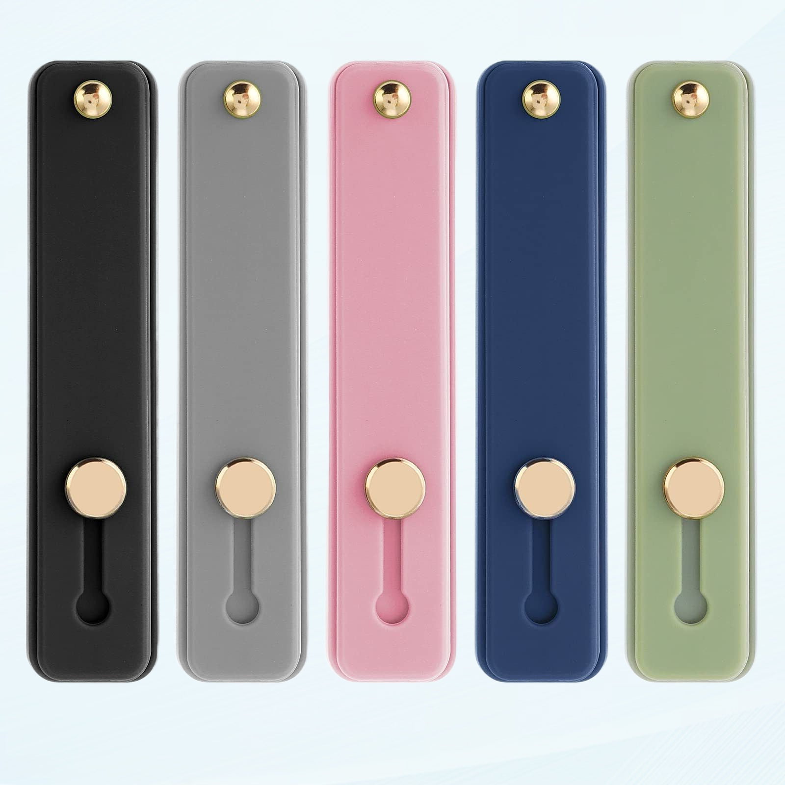 5pcs Phone Strap Finger Loop Grip Holder Kickstand Strap Universal ...