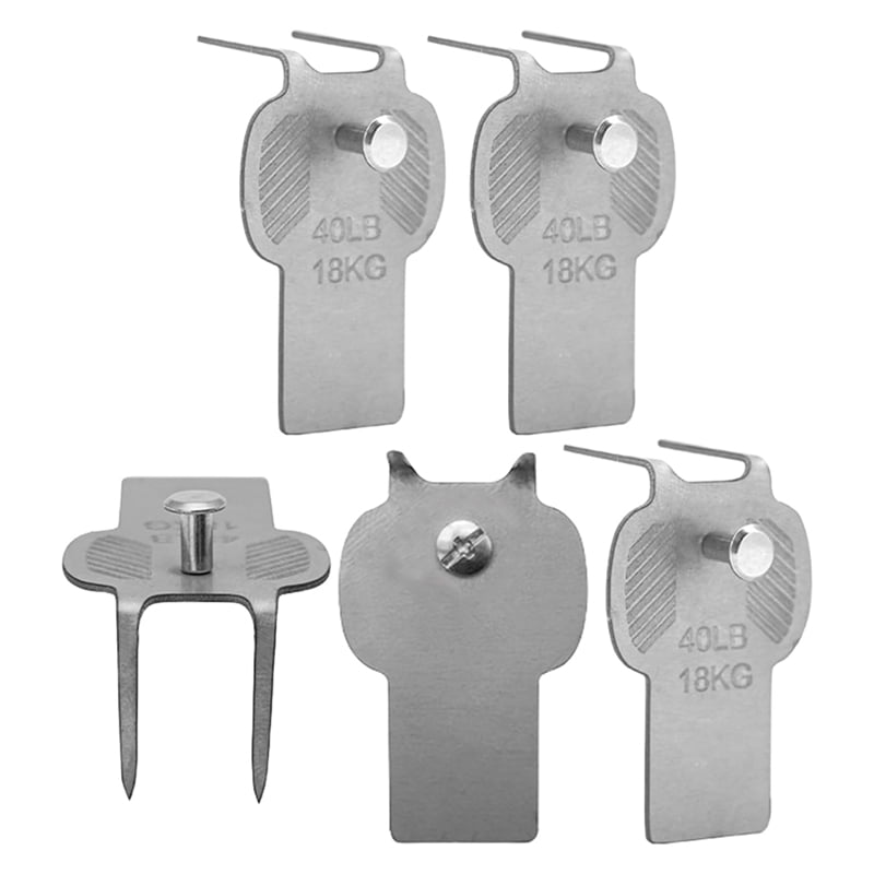 5pcs Picture Hangers Hardware Metal Hooks Rental House Home Use Heavy ...