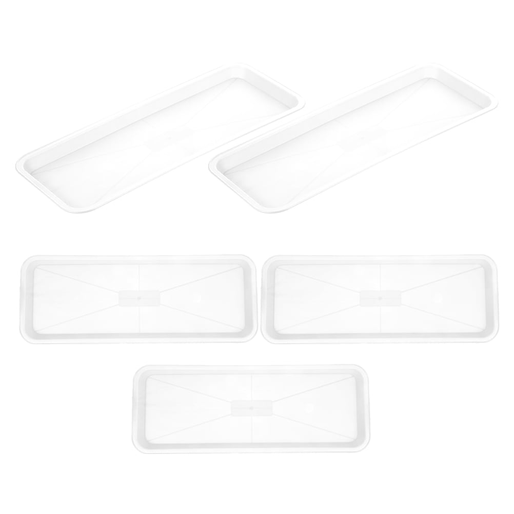 5pcs Plant Tray Planter Tray Planter Water Tray Shallow Rectangular ...