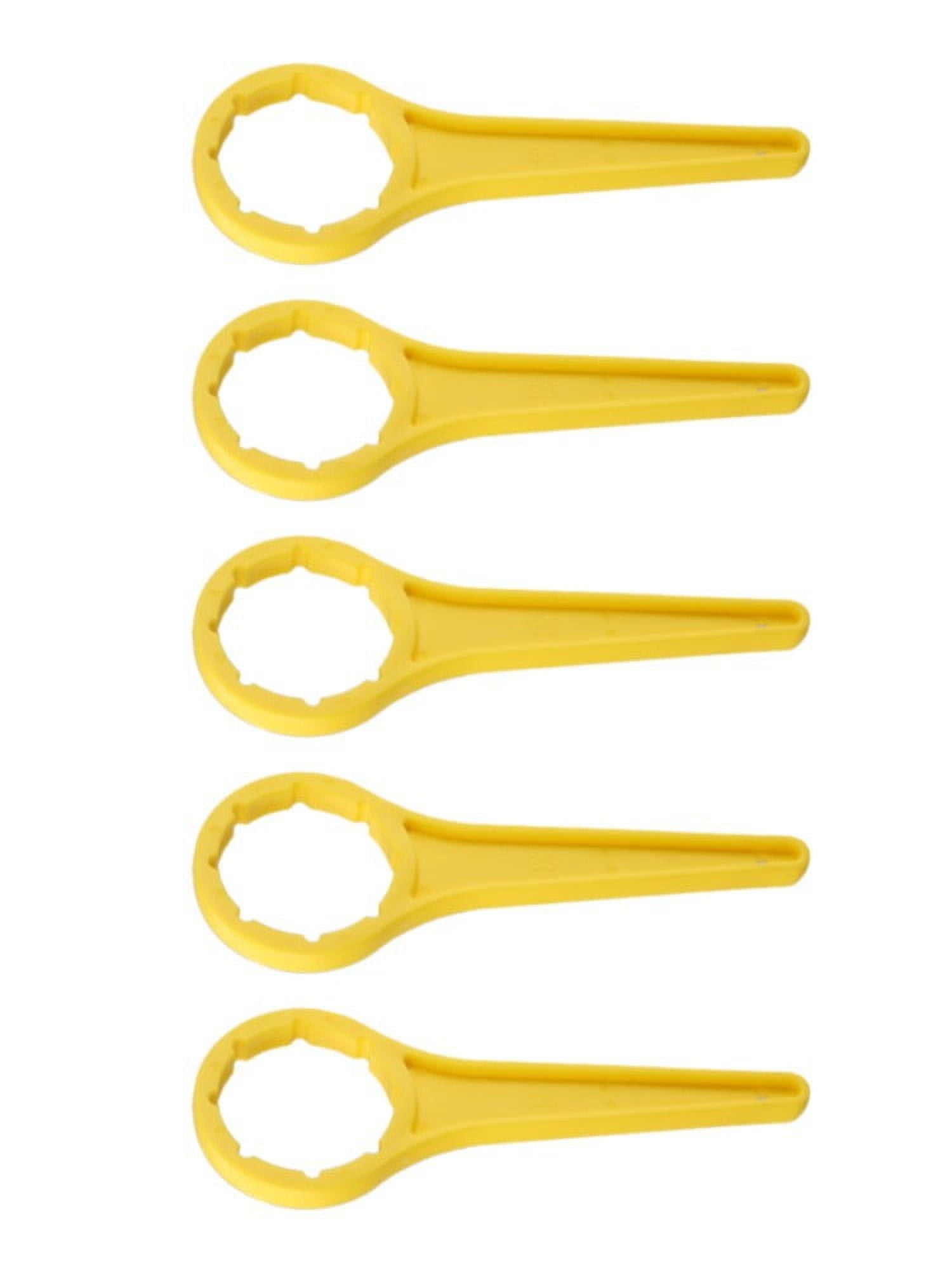 5pcs Plastic Drum Cap Spanner Opener for 20L-30L Buckets, Red/Yellow ...
