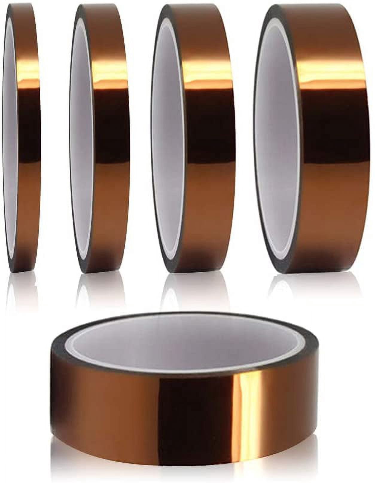 5pcs Polyimide Film Adhesive Tape, Heat Resistant Tape, Kapton Tape ...