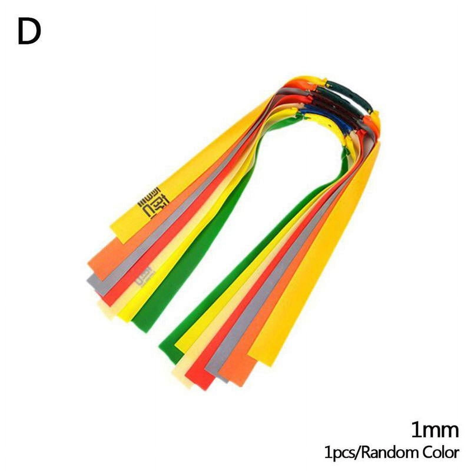 5pcs Powerful Slingshots Rubber Band Natural Latex Catapult Flat ...