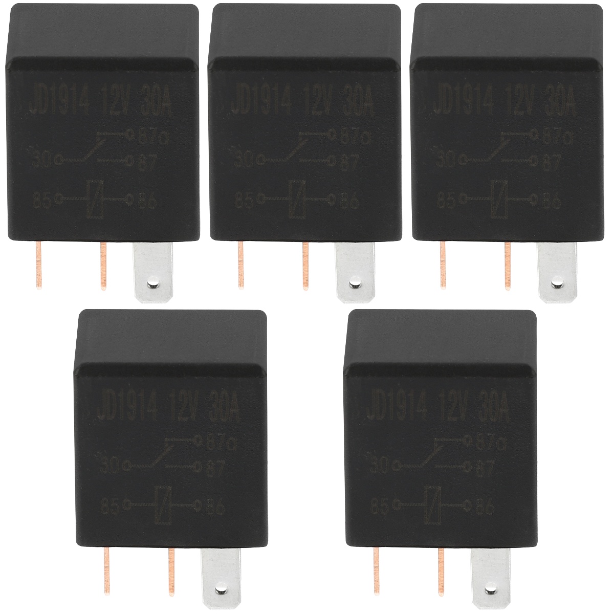 5pcs Professional Car Changeover Contacts Relay 5 Pin Automotive Relay ...