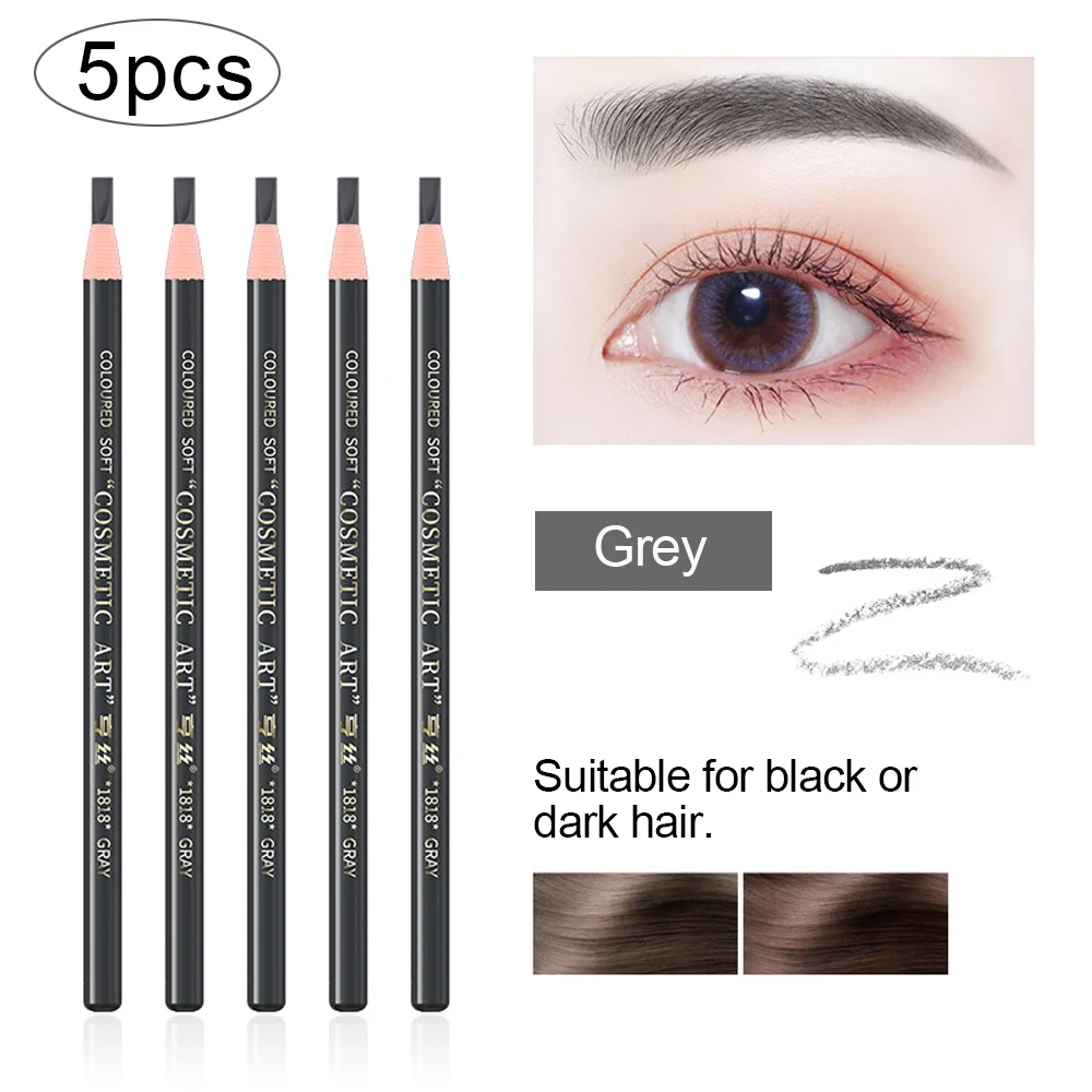 5pcs Professional Microblading Pencil Permanent Eyebrow Pencil Tattoo ...