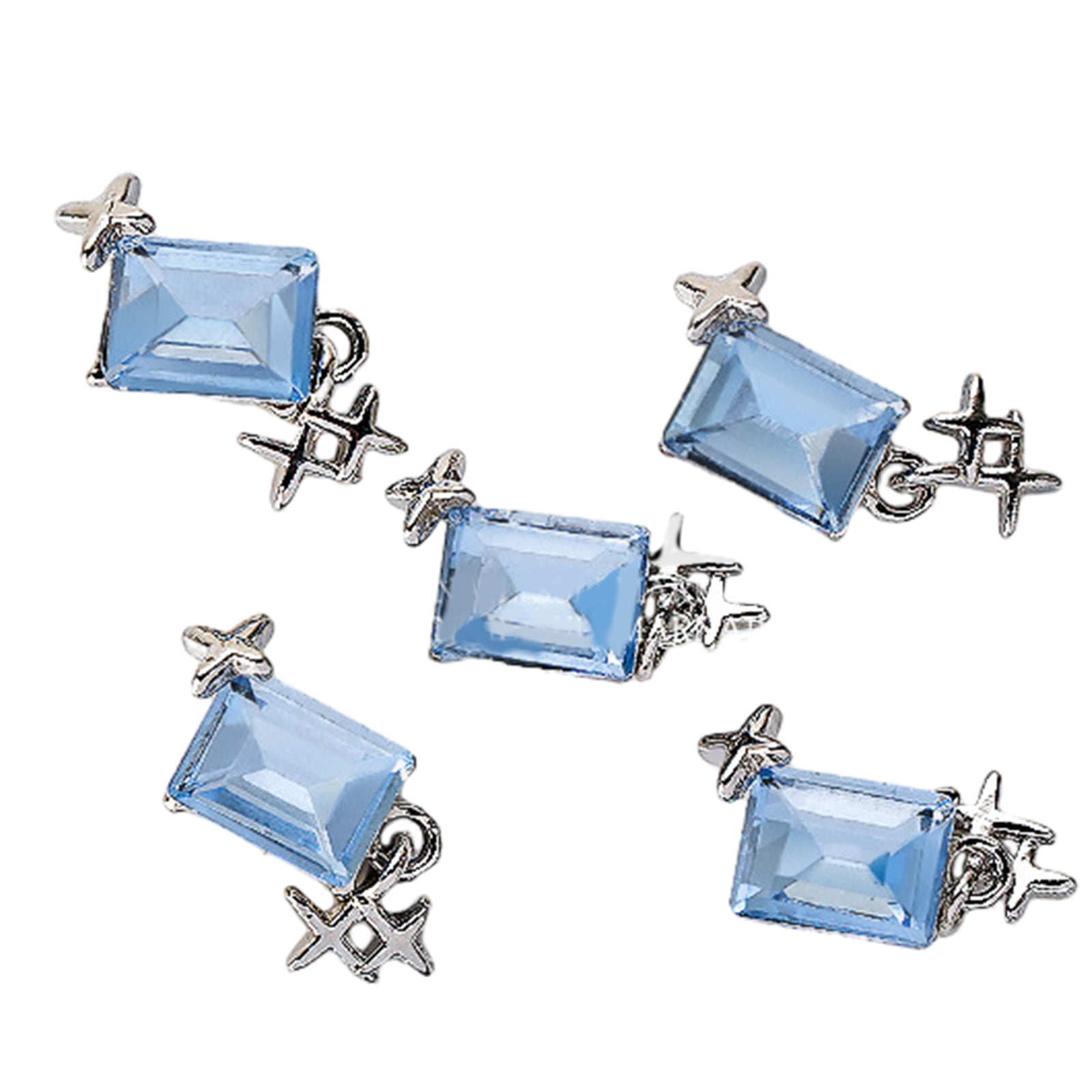 5pcs Quality Inlaid Accessories with a Chic Rectangular Design Art ...