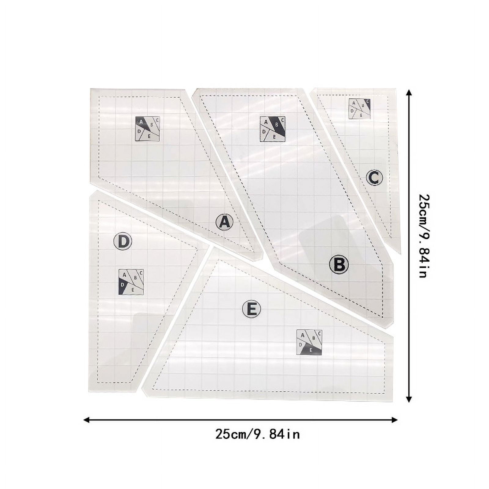 5pcs Quilting Template Set Acrylic Templates For Quilting Sewing ...