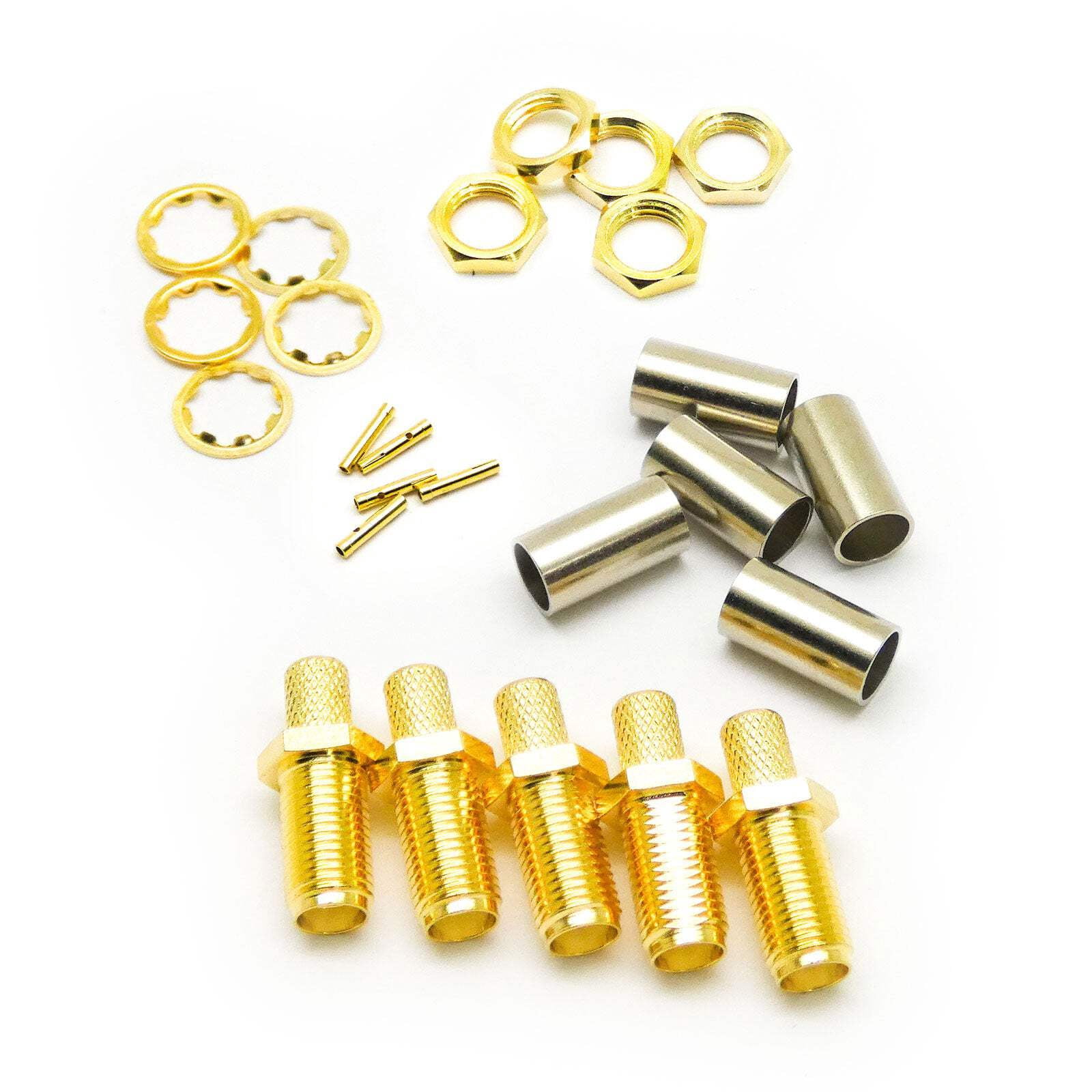 5pcs SMA Female Plug Crimp for RG58 RG142 RG400 RFC195 Cable RF Coax ...