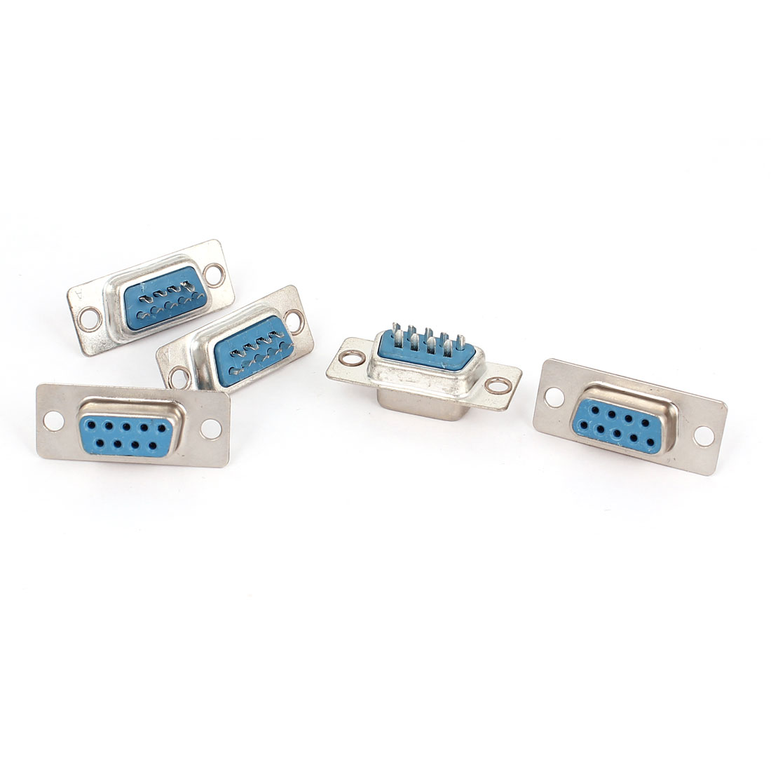 5pcs RS232 DB9 9 Pin Female Port DIP Mount VGA Socket Plug Connector ...