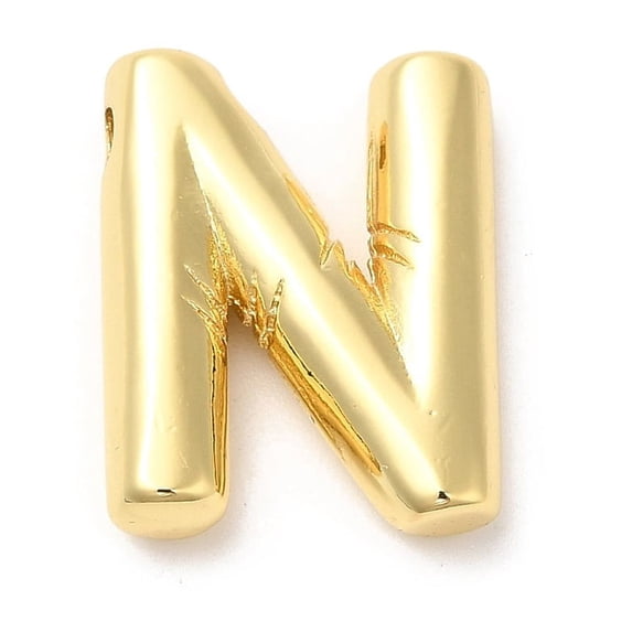 5pcs Rack Plating Brass Pendants Balloon Letter Charm for Personalized ...
