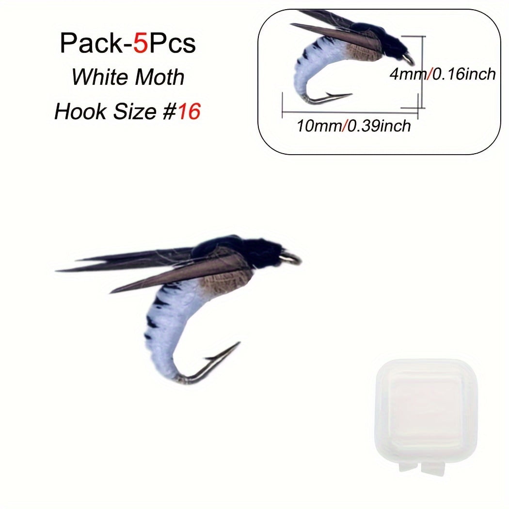 5pcs Realistic Fly Fishing Flies, Artificial Bionic Flies, Insect Lure ...