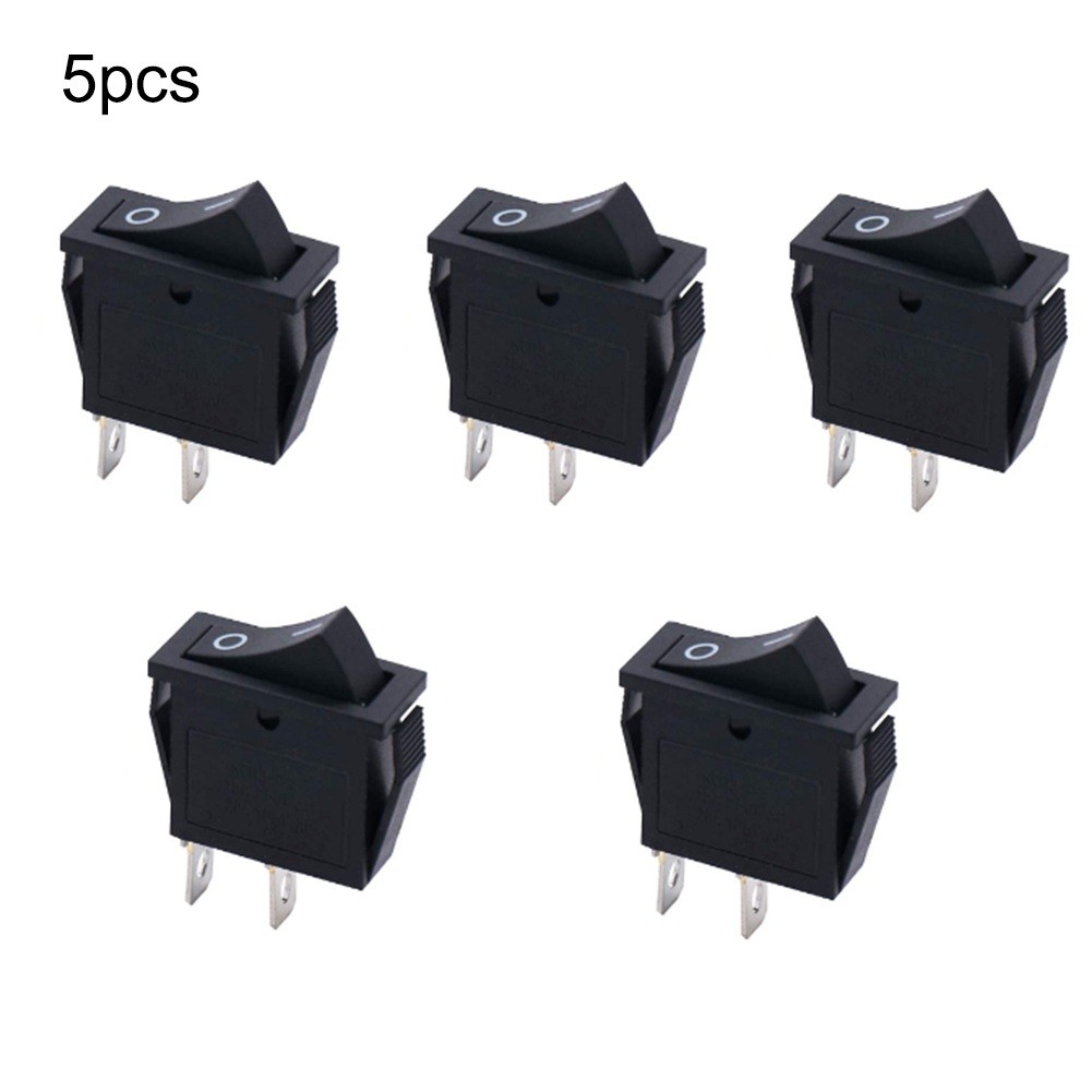 5pcs Rectangular Latching Neon Rocker Switch ON/OFF 2 pins for KCD3-101 ...