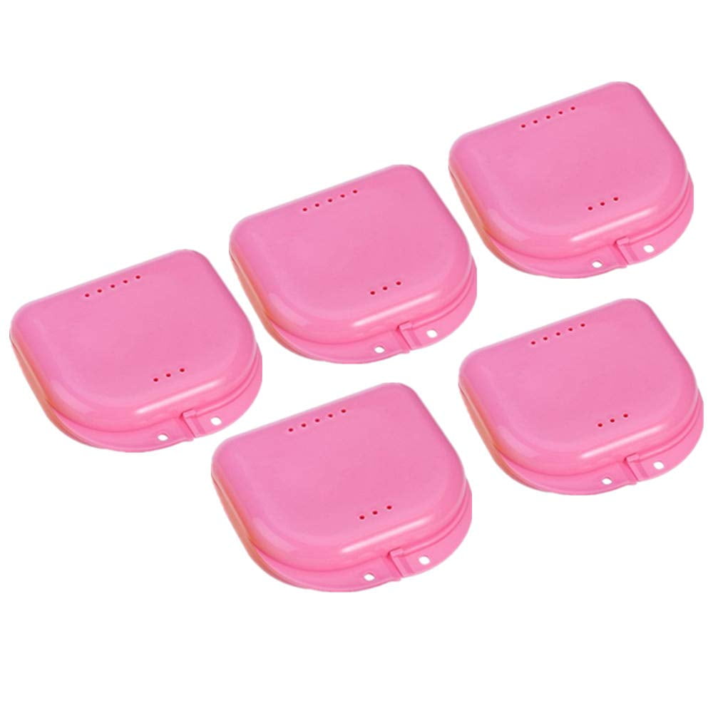 5pcs Retainer Case Mouth Guard Orthodontic Dental Denture Storage ...