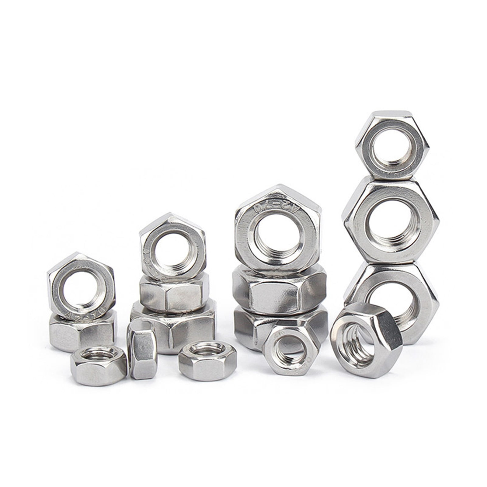 5pcs Reverse Thread Hex Nut M4 M5 M6 M8 M10 - M20 Rotate Left Nuts A2 ...