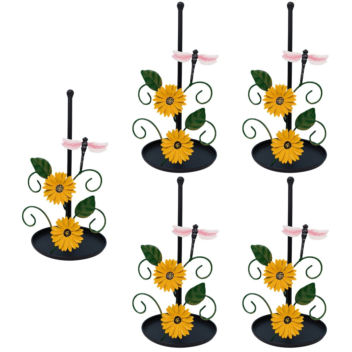 5pcs Roll Paper Rack Desktop Paper Holder Kitchen Duster Cloth Rack ...