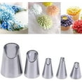 5pcs Rose Flower Piping Tips Set, Baking Decoration Starter Kit ...