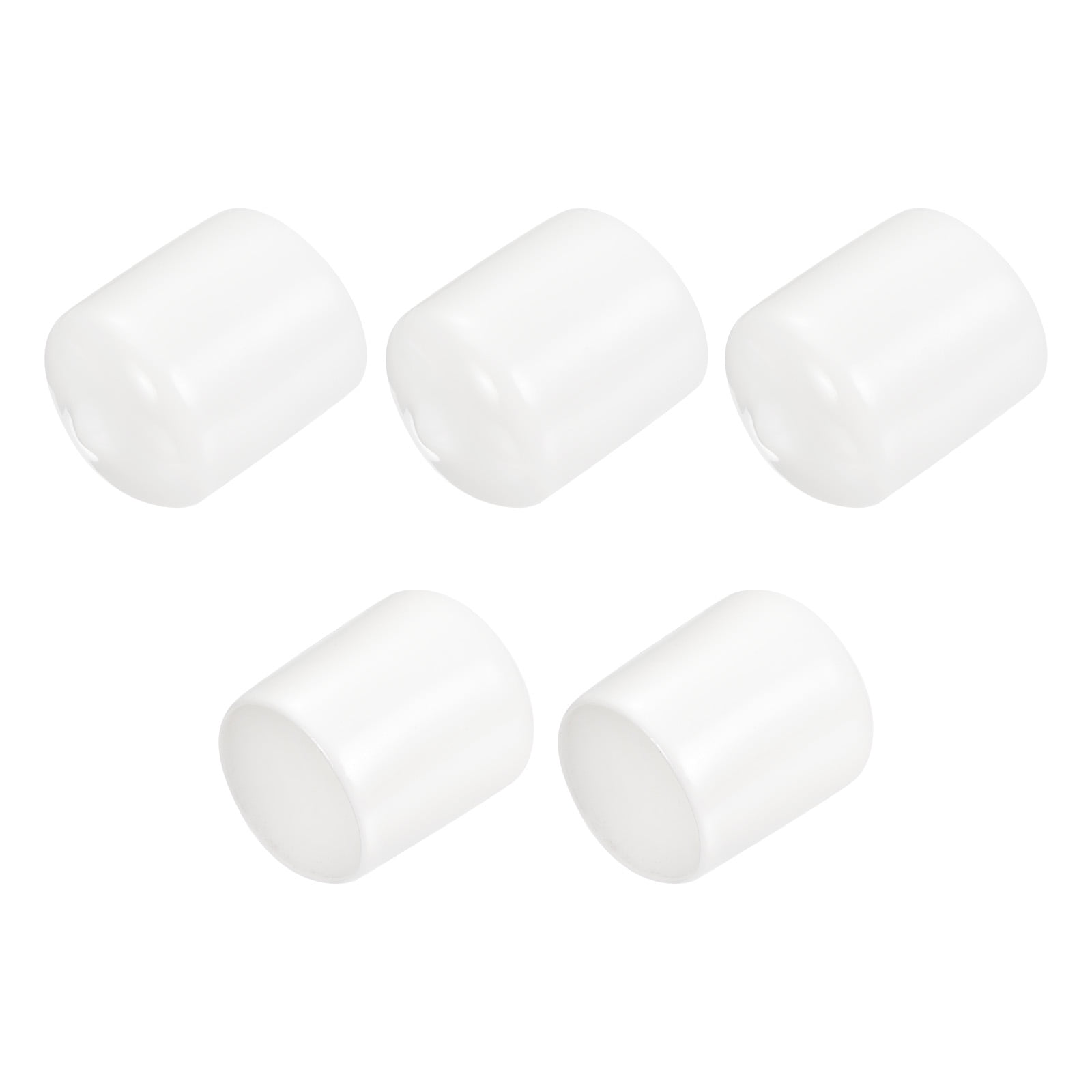 5Pcs Rubber End Caps 23mm ID Vinyl Round Tube Bolt Cap Cover Screw ...