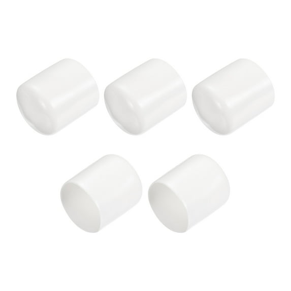 5Pcs Rubber End Caps 28mm ID Vinyl Round Tube Bolt Cap Cover Screw ...