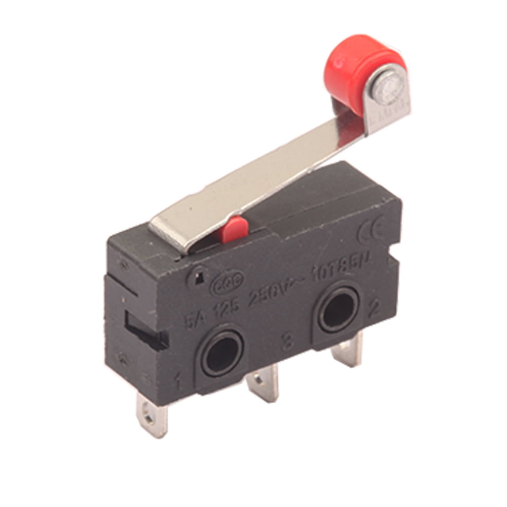 5pcs SS5GL2 Microswitch 125 VAC, 5A Micro Limit Switch, Hinge Roller Momentary Snap Action ...