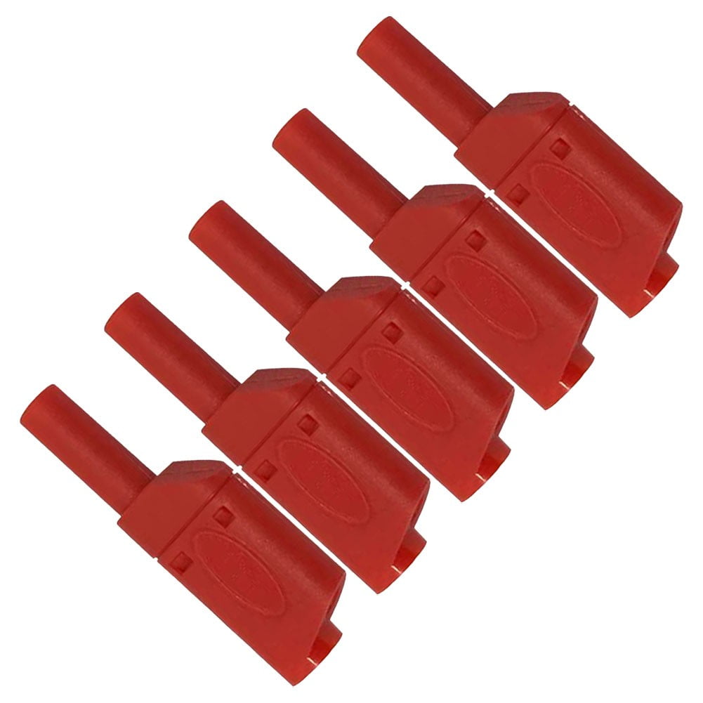 5pcs Safety 4mm Banana Plug Male Retractable Sheath Stackable Solder ...
