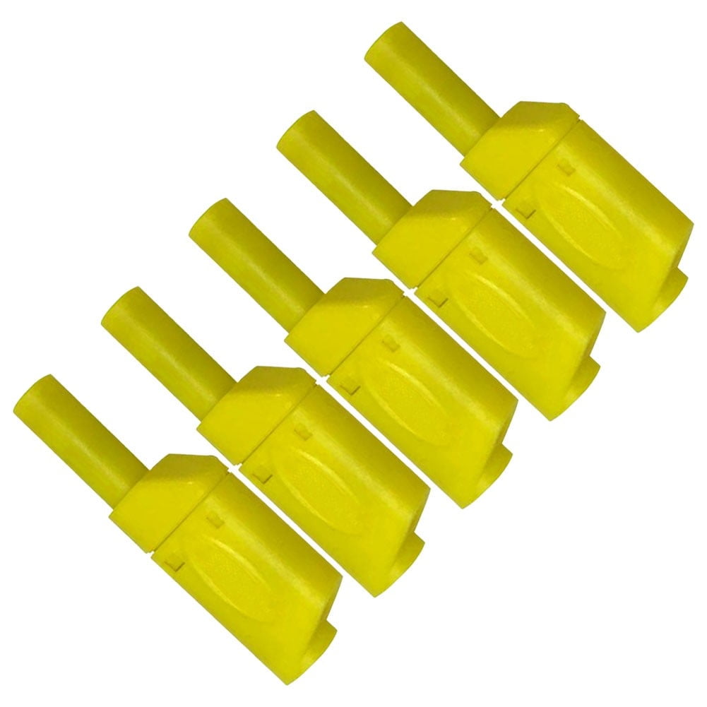 5Pcs Safety 4mm Banana Plug Male Retractable Sheath Stackable Solder ...