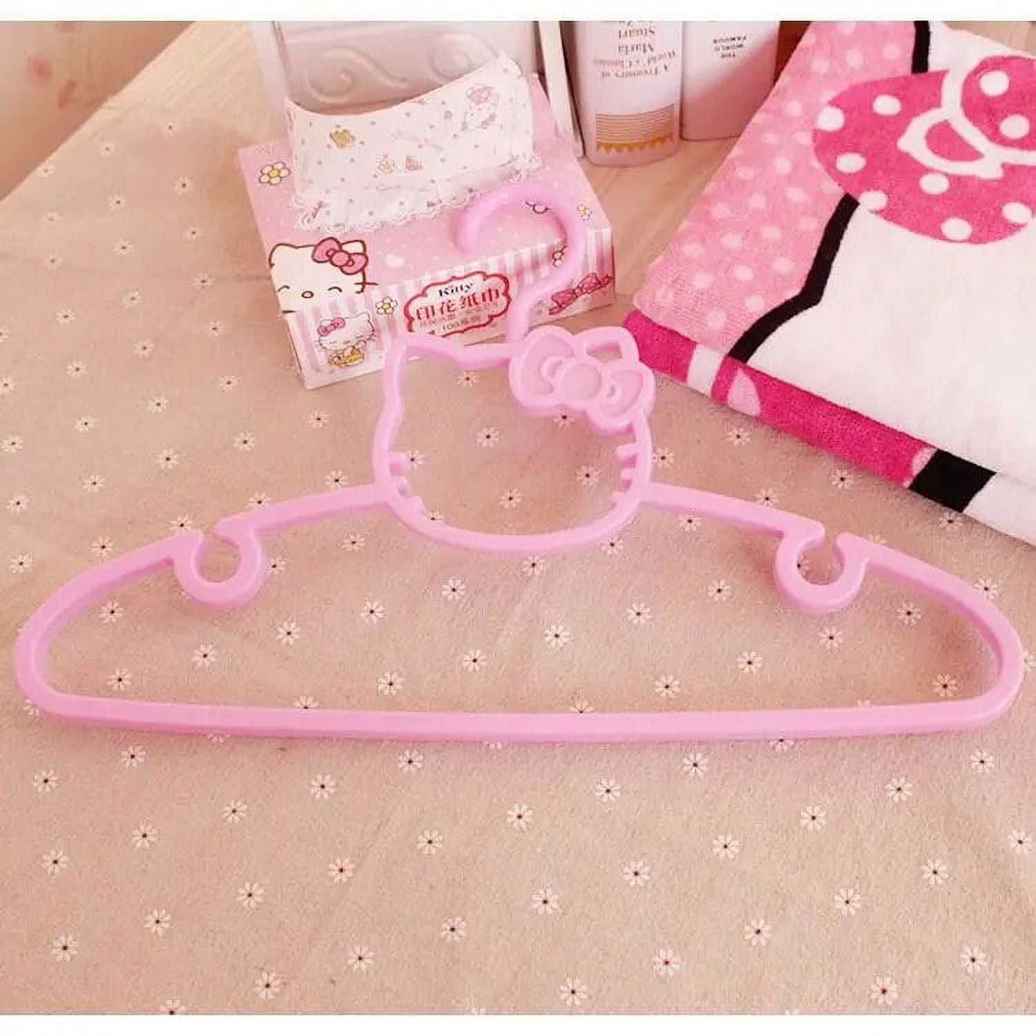 5pcs Sanrio Kawaii Hello Kitty Hanger Cartoon Cute Seamless Kids ...