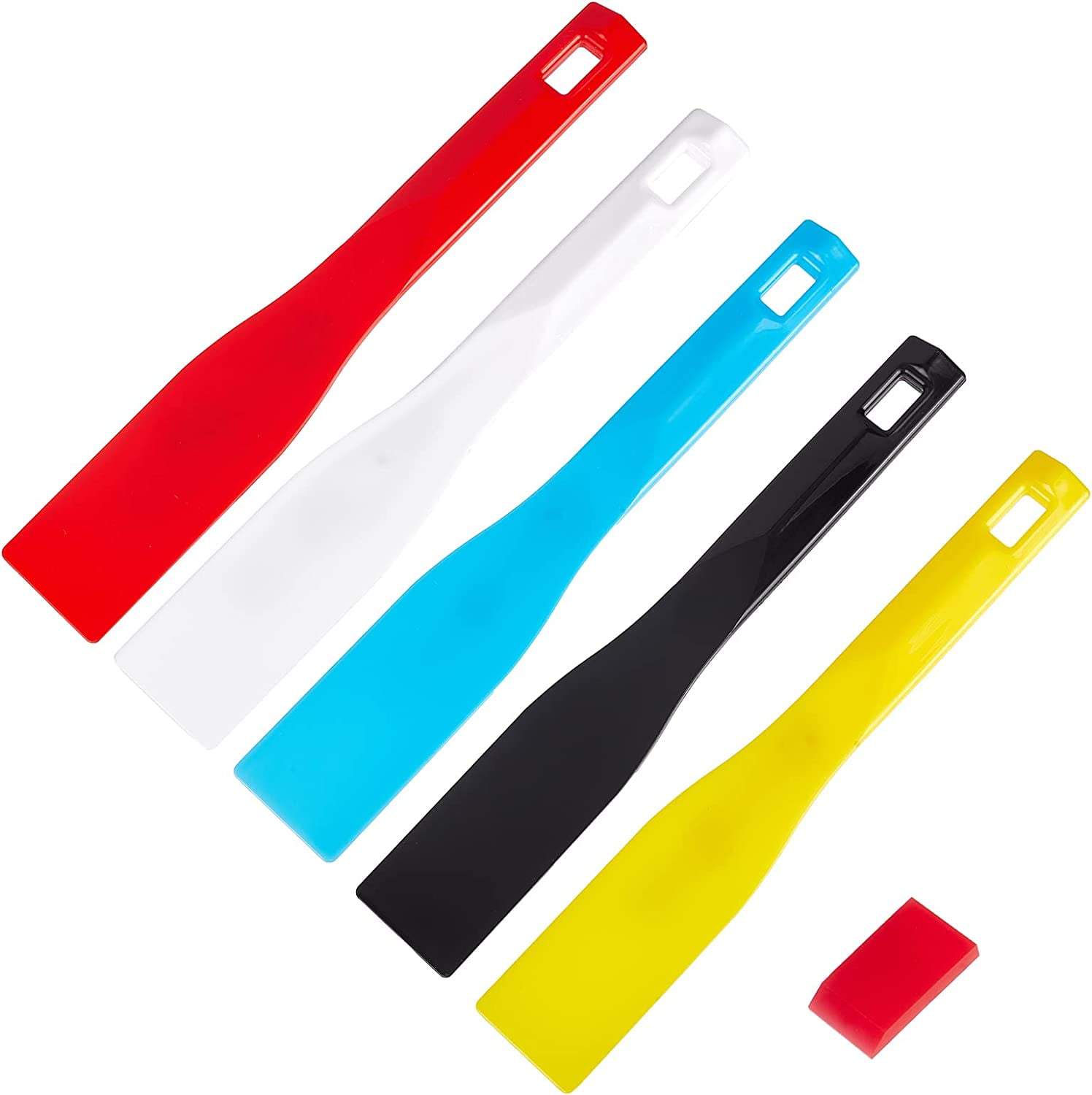 5pcs Screen Printing Spatula 1.8” Width Plastic Spatula Painting Knife ...