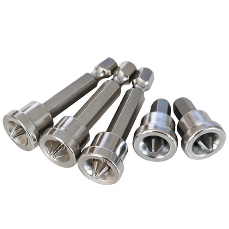 5pcs Set Magnetic Positioning Screwdriver Bits Drywall Screw Setter PH2 ...