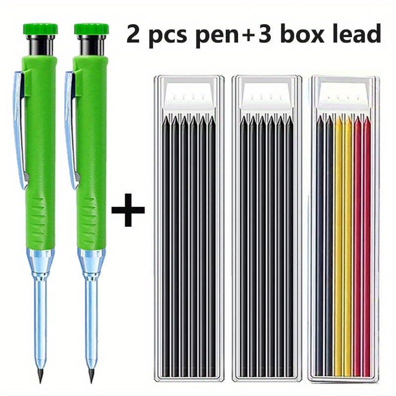 5pcs/Set Mechanical Pencil Set with Built-In Pencil Sharpener Deep Hole ...