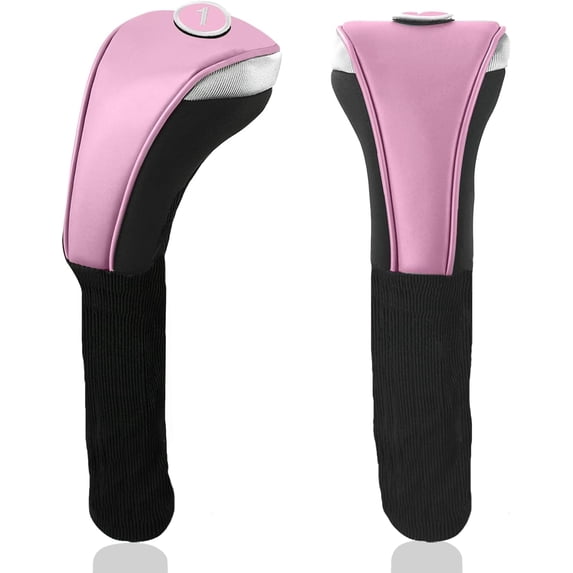 5pcs/Set PU Golf Wood Club Head Covers 460cc Driver Covers with Long ...