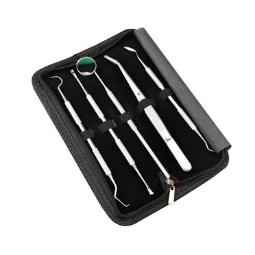 6Pcs Stainless Steel Dental Tools Kit Dentist Tooth Clean Hygiene Picks ...