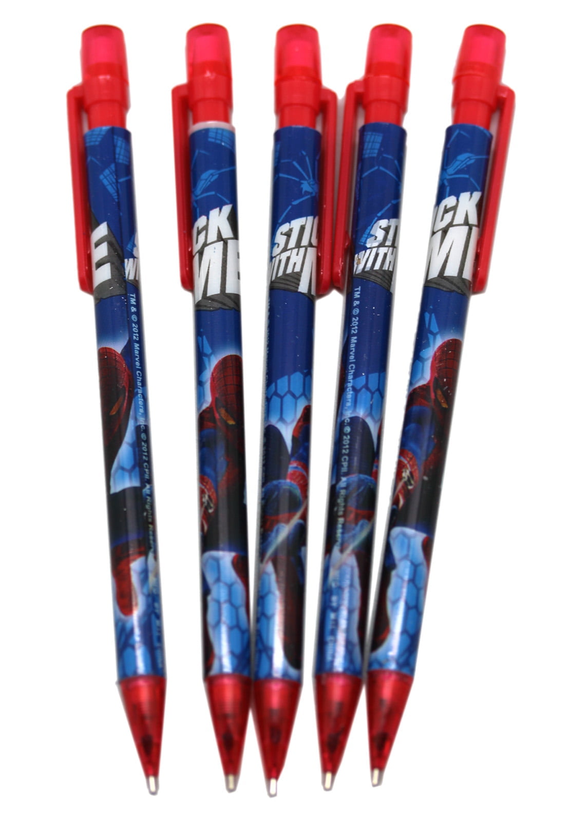 Disney Spider-Man Mechanical Pencils Set, 0.7mm Lead, 5pcs, Blue/Red ...