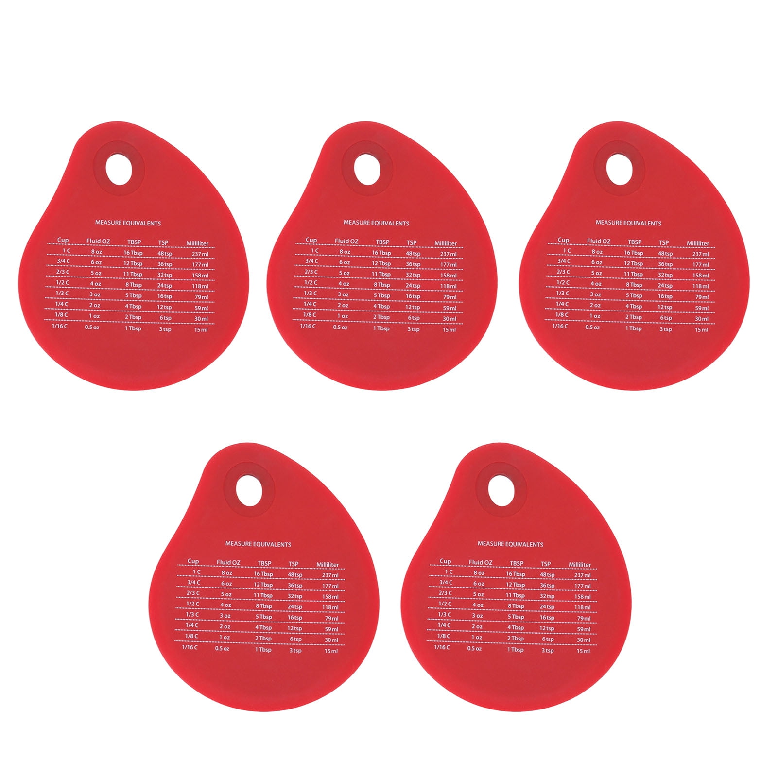 5pcs Silicone Bench Scraper Integrated Nonstick Cake Scraper Food Grade ...