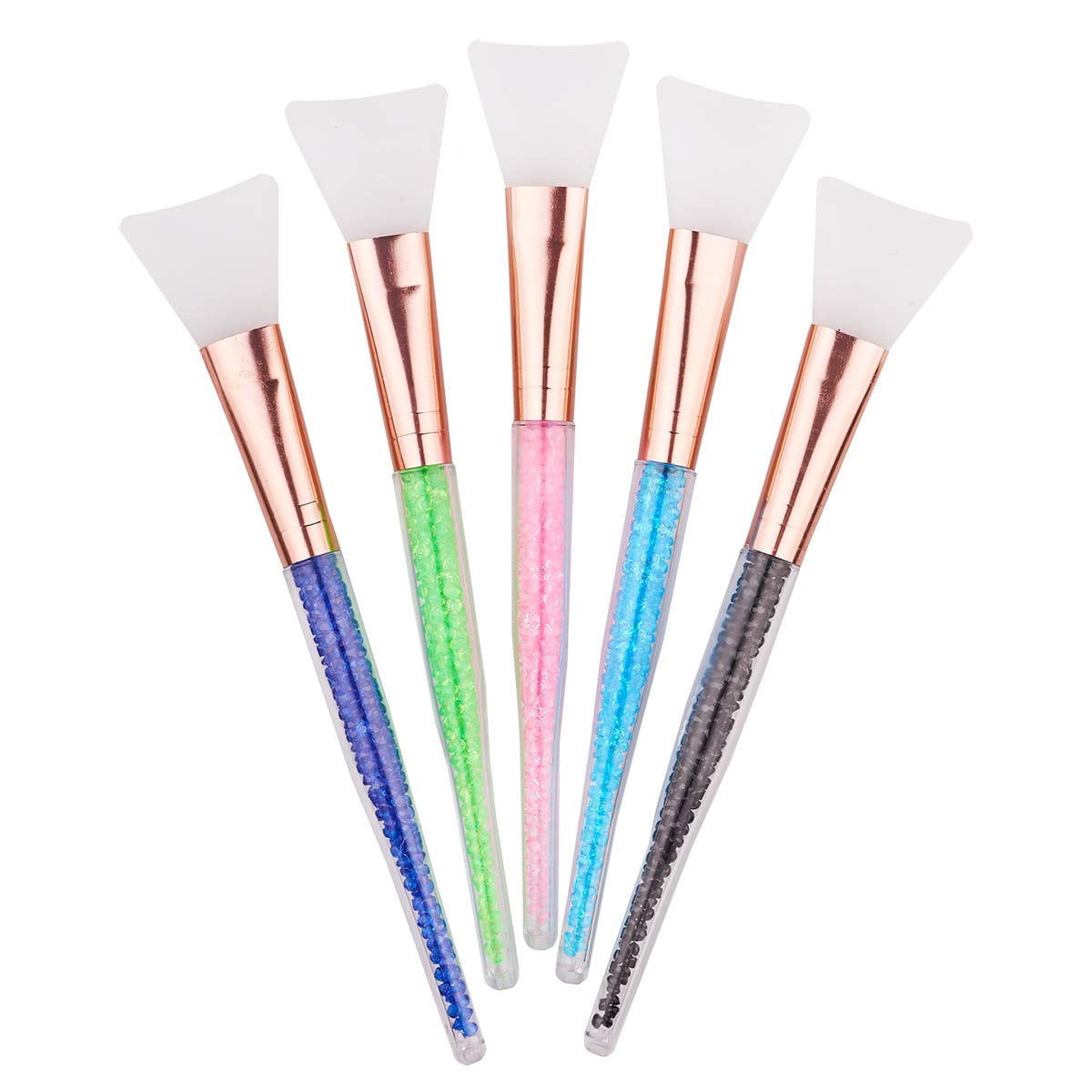 5pcs Silicone Face Mask Brush, Facial Mud Mask Hairless Body Lotion and ...