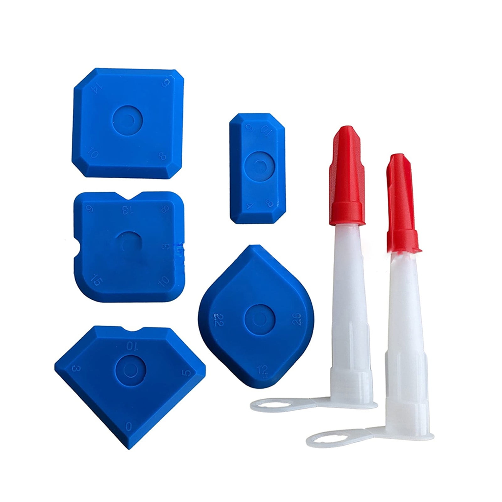 5pcs Silicone Sealant Tool Spreader Finish Kit Caulk Tile Grout ...