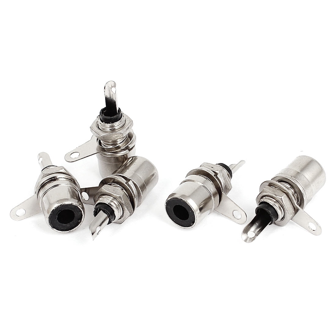 5pcs Silver Plated RCA Female Jack Terminal Amplifier Audio Connector ...