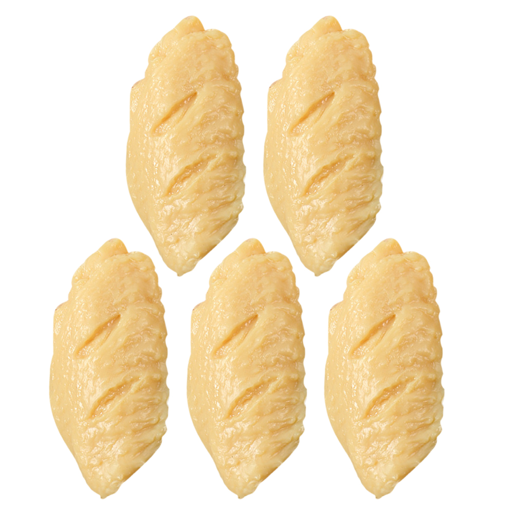 5pcs Simulated Chicken Wing Model Fake Simulated Chicken Wing Prop ...