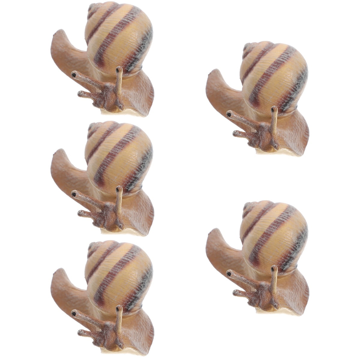5pcs Simulation Snail Figurine Snail Figure Snail Toy Simulation Animal ...