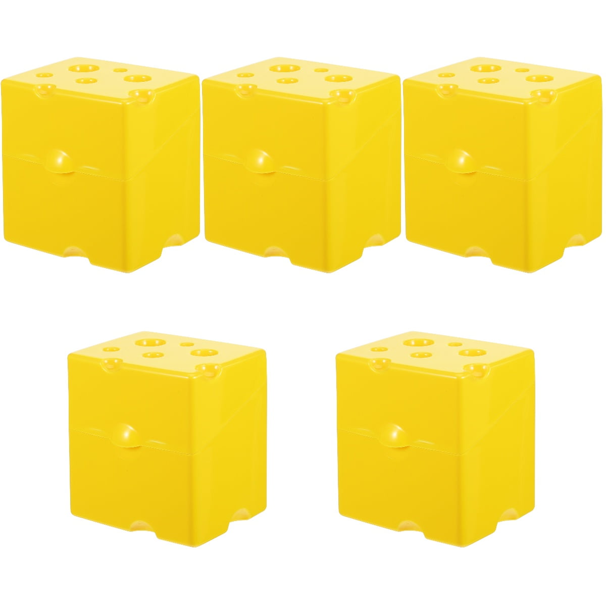 5pcs Sliced Cheese Container for Fridge, Cheese Storage Box with Flip ...