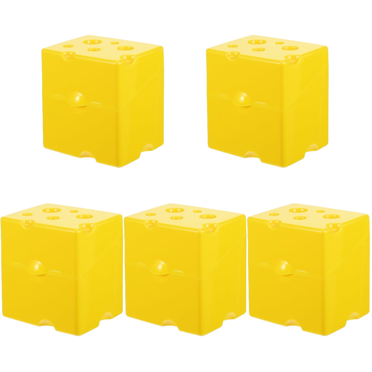 5pcs Sliced Cheese Storage Container Plastic Cheese Storage Case ...