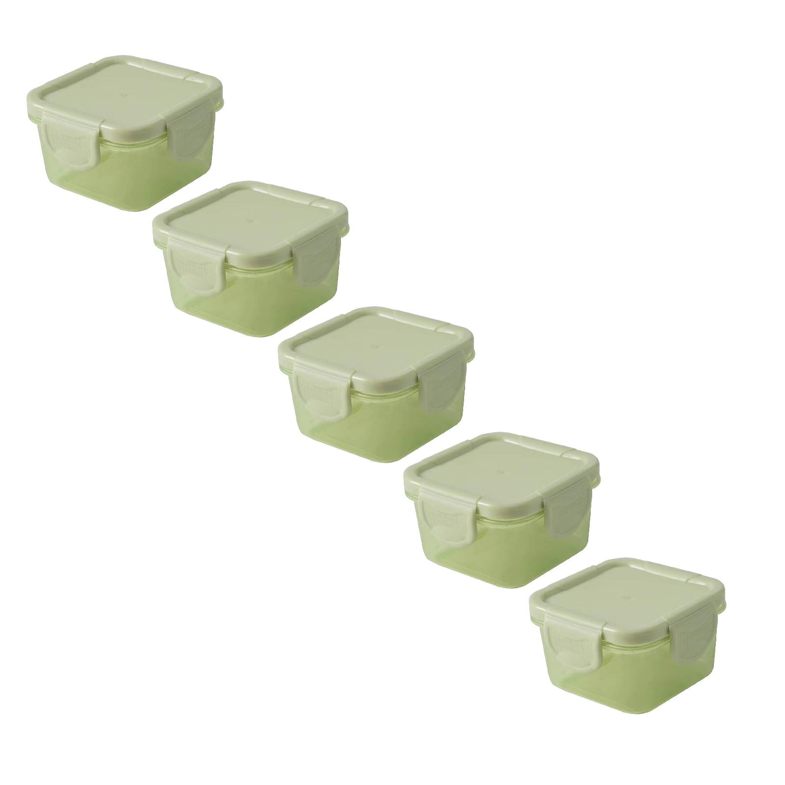 5pcs Small Food Storage Containers with Lids, Reusable Meal Prep ...