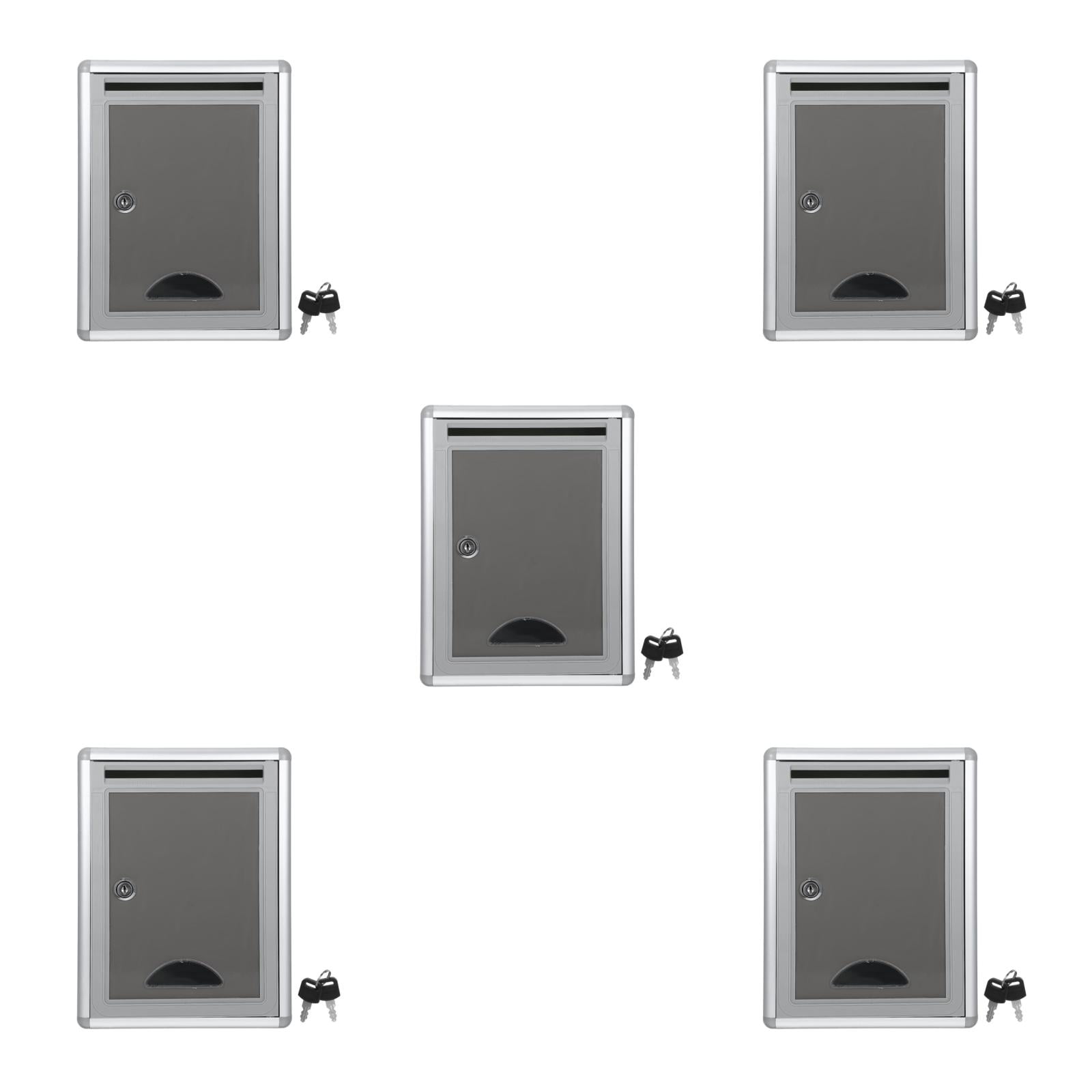 5pcs Small Suggestion Box Mailbox With Lock Wall Hanging Complaint ...