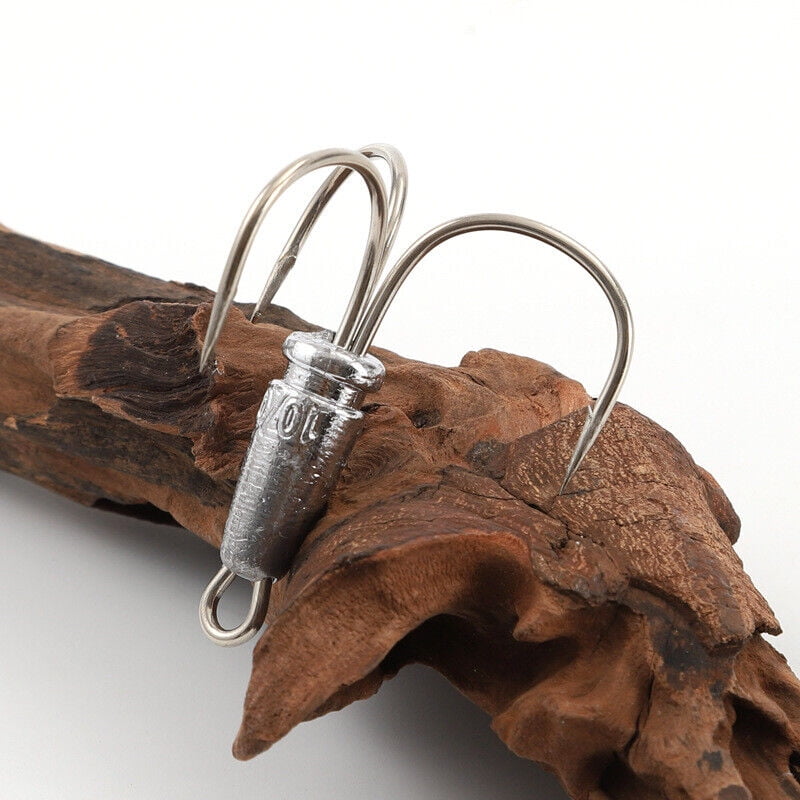 5pcs Snagging Weighted Treble Hooks Large Snagging Hooks Salmon Bunker ...