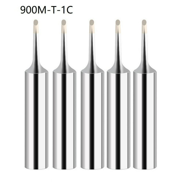 5pcs Soldering Iron Tip Pure Copper 900M Soldering Iron Head Set Inside ...