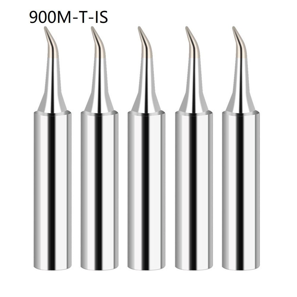 5pcs Soldering Iron Tip Pure Copper 900M Soldering Iron Head Set Inside ...