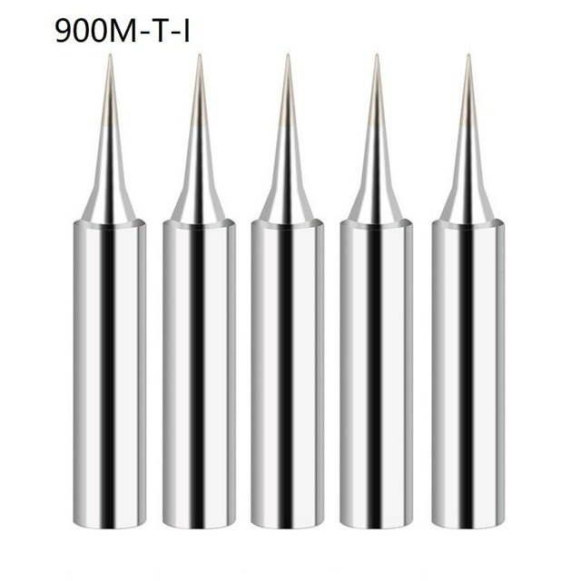 5pcs Soldering Iron Tip Pure Copper 900M Soldering Iron Head Set Inside ...